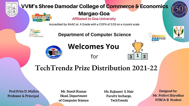 TechTrendz Prize Distribution Function – Shree Damodar College of ...